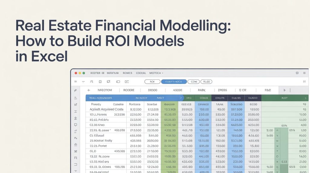 Real Estate Modeling & Financial Models Using Excel